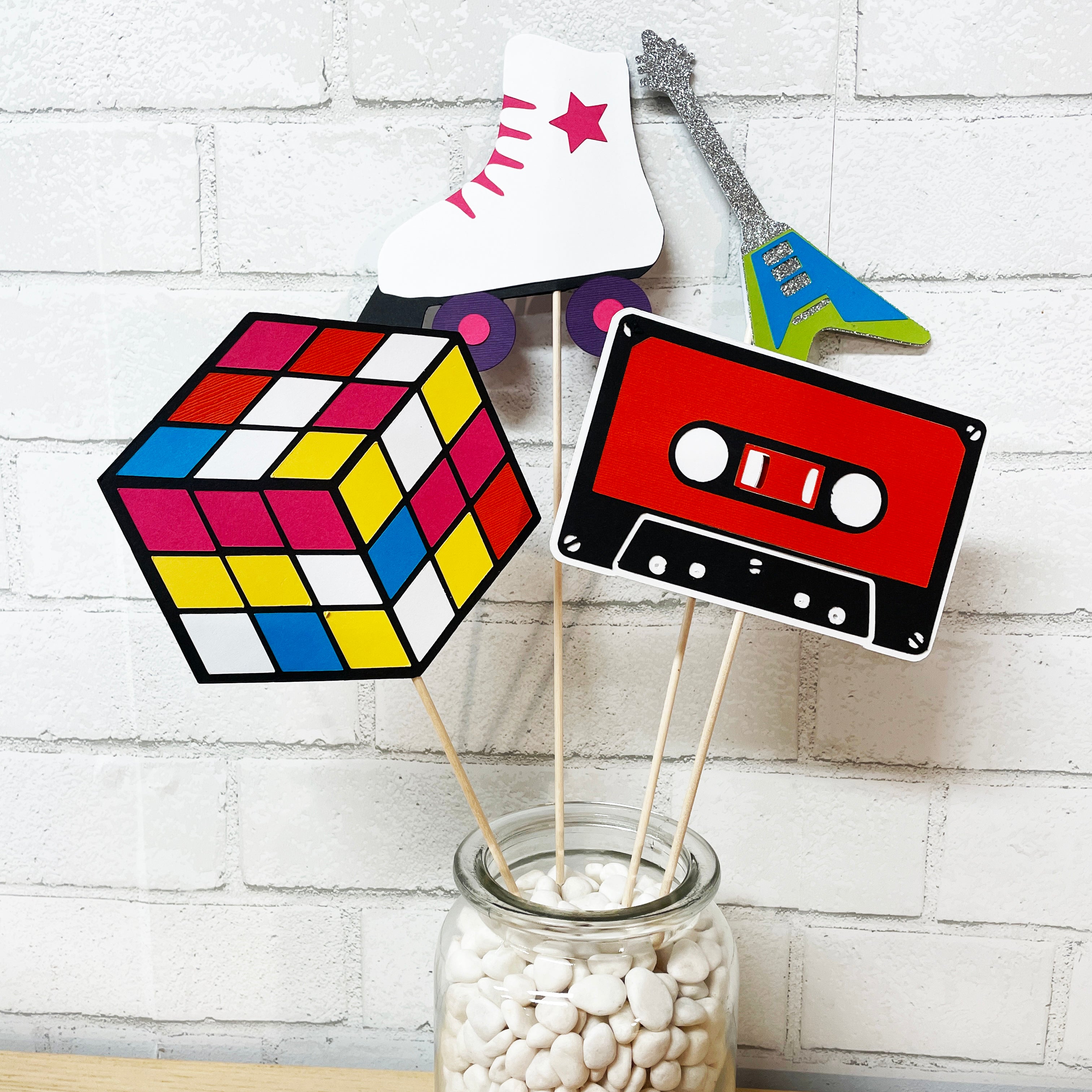 80s table centrepieces